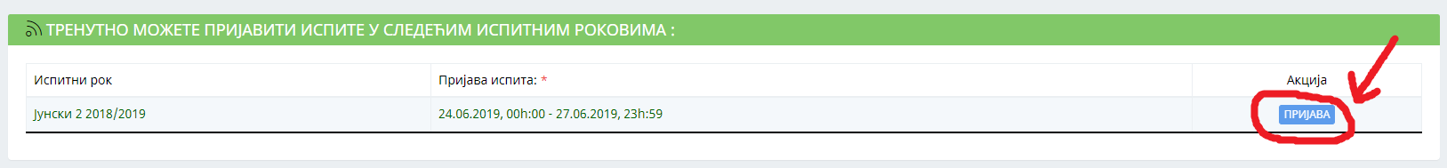 Studentski portal E-indeks | Prirodno-matematički fakultet